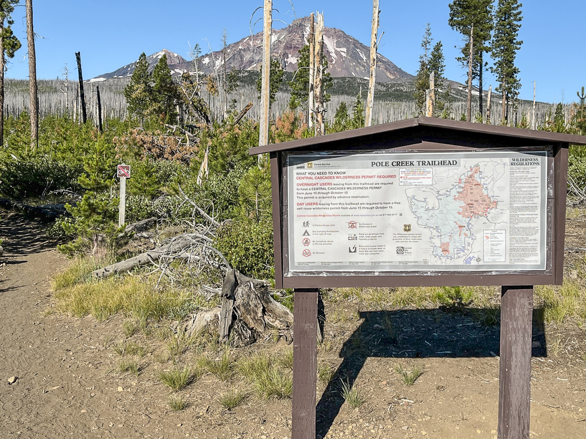 Camp Lake is a Tough Hike in the Three Sisters Wilderness